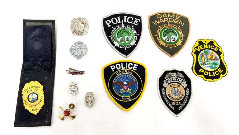 Fire & Police Patches, Pins & Badge Collection - Venice, Florida ...