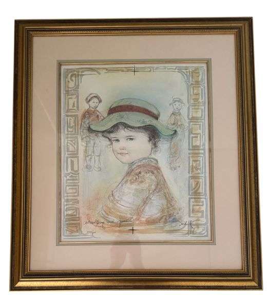 Signed Edna Hibel Artist Proof - Auctionology LLC