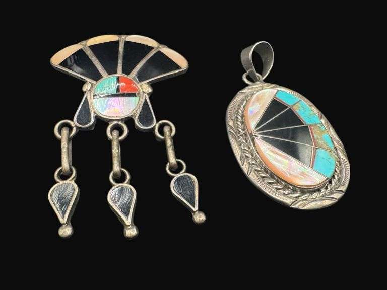 Marked and/or Tested Sterling Silver Pendant Assortment [19.54g ...