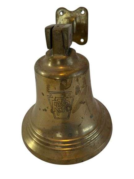Vintage Pennsylvania Railroad Brass Bell - Auctionology LLC