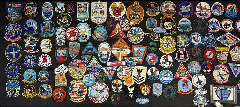 Vintage and Modern Military Patch Assortment - Auctionology LLC