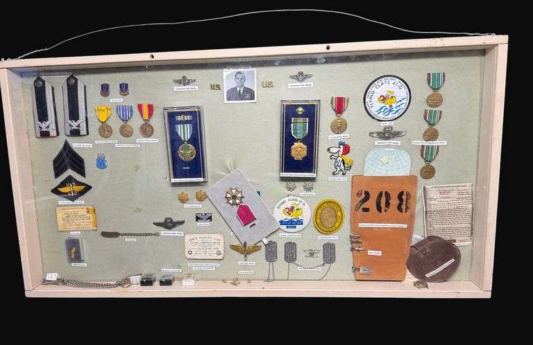 Army Air Corps Pilot’s Shadow Box - Auctionology LLC