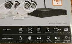 New WISENET WiFi Security System with 4 cameras & Video Recording ...