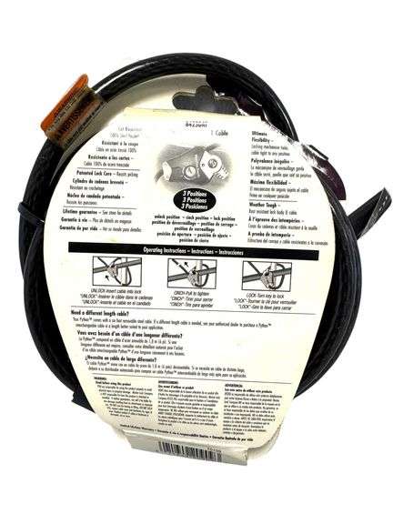 Master Lock 8423DA Python Adjustable Locking Cable, 6-Foot, New ...