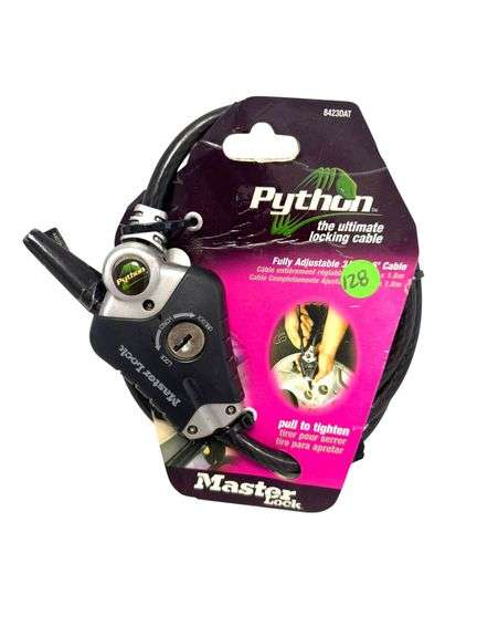Master Lock 8423DA Python Adjustable Locking Cable, 6-Foot, New ...
